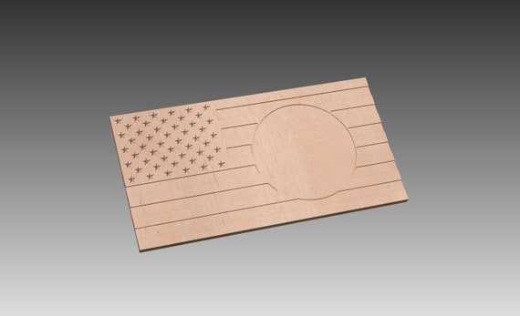 American Flag Circular Insert Blank SVG - Etsy