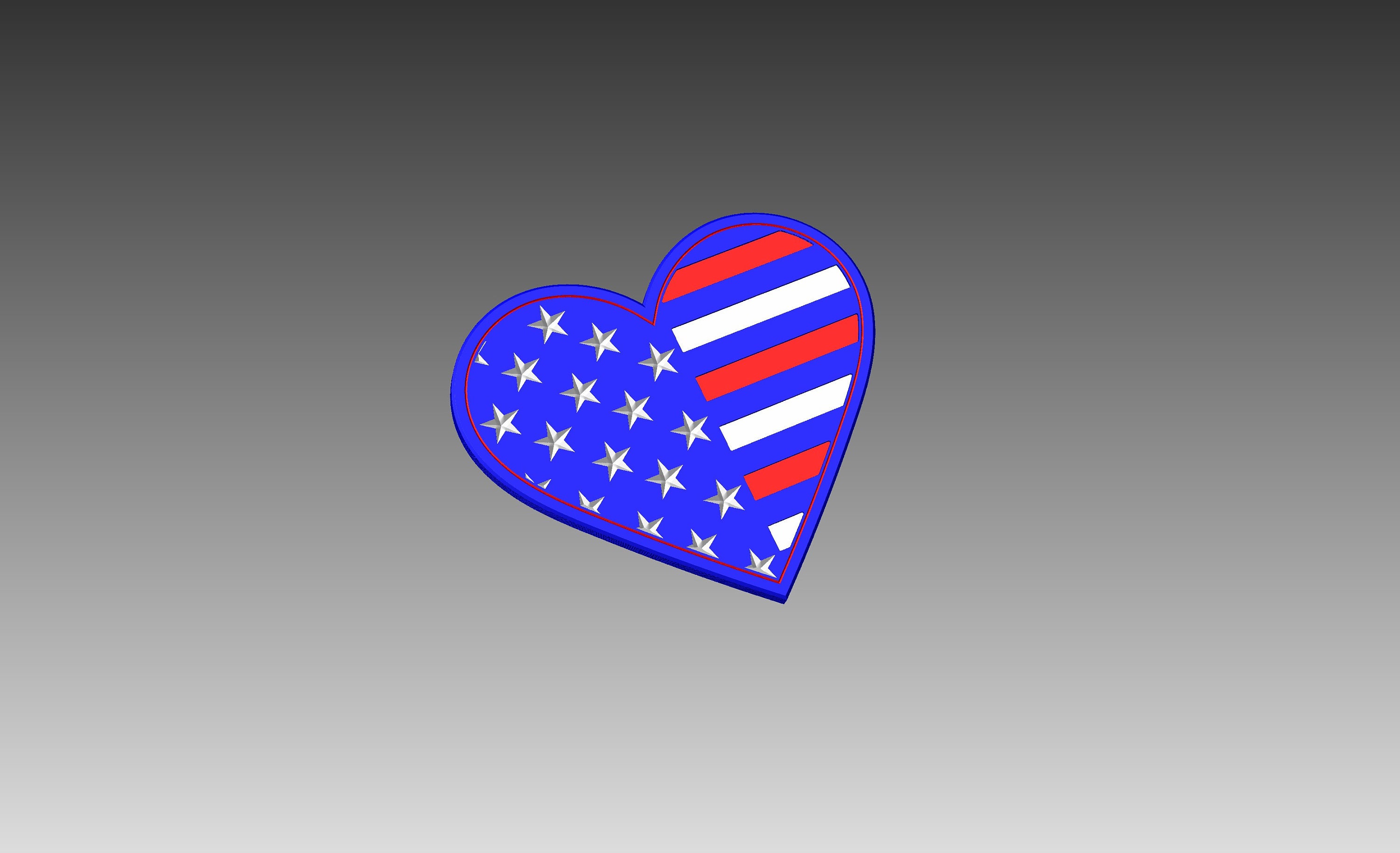 American Flag Heart SVG - Etsy