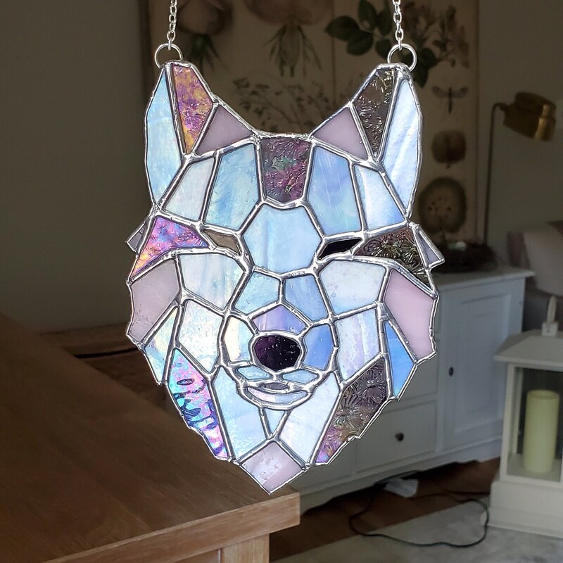 Wolf Stained Glass - Etsy