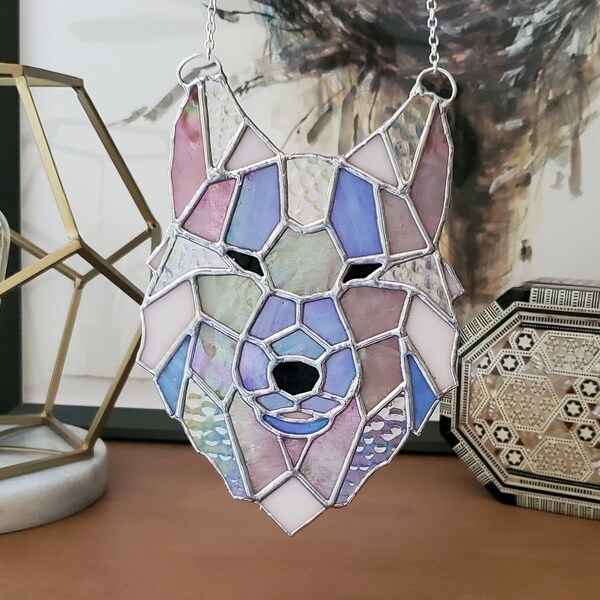 Wolf Stained Glass - Etsy