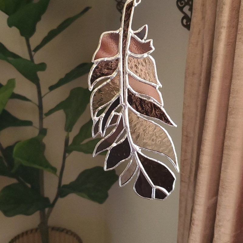 Glass Feather - Etsy
