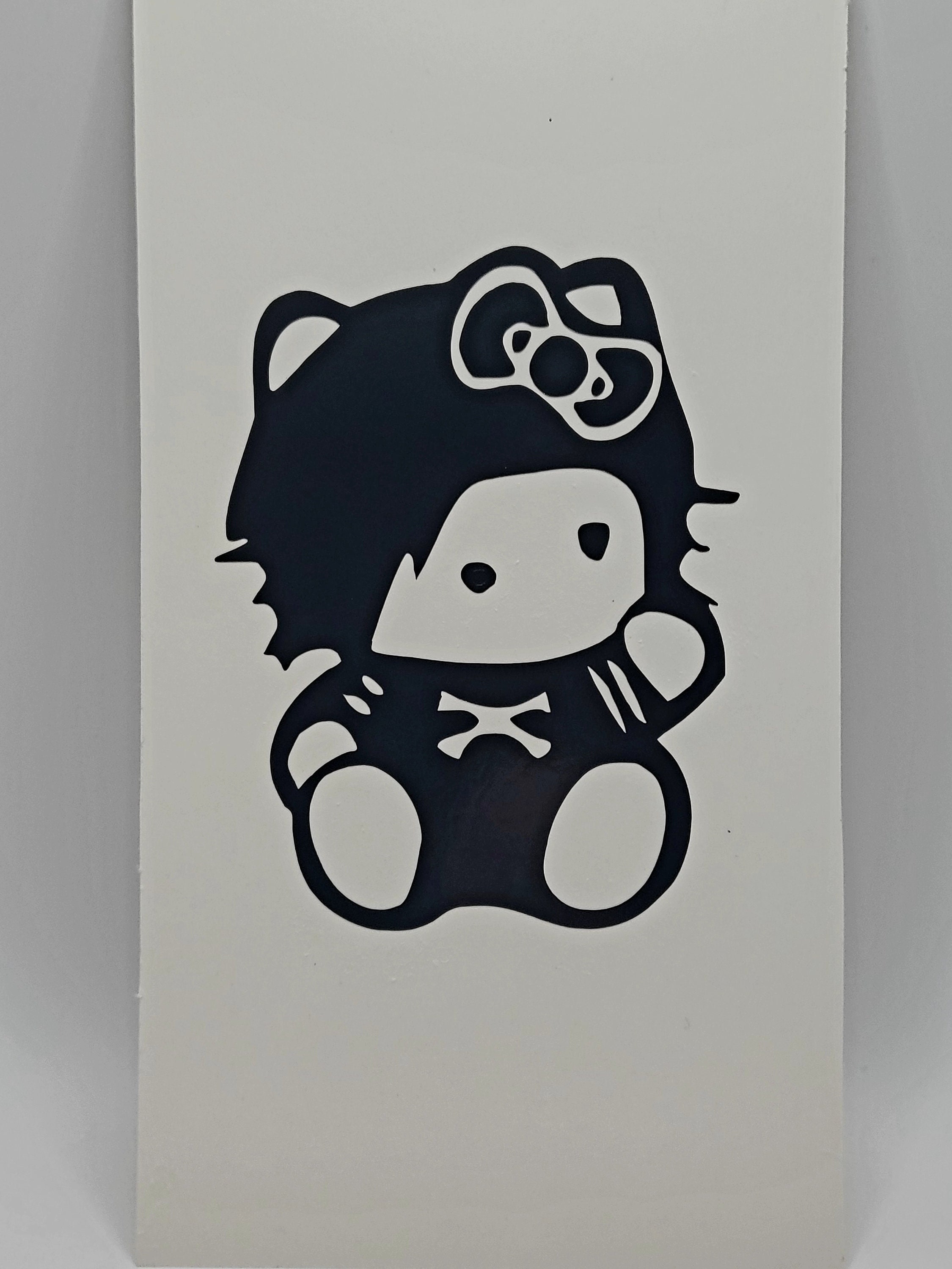 Hello Kitty Face Stencil