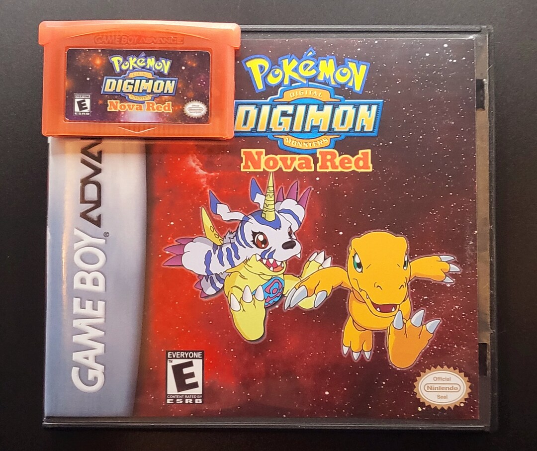 Pokemon digimon: Nova Red W/ Case ROM HACK - Etsy