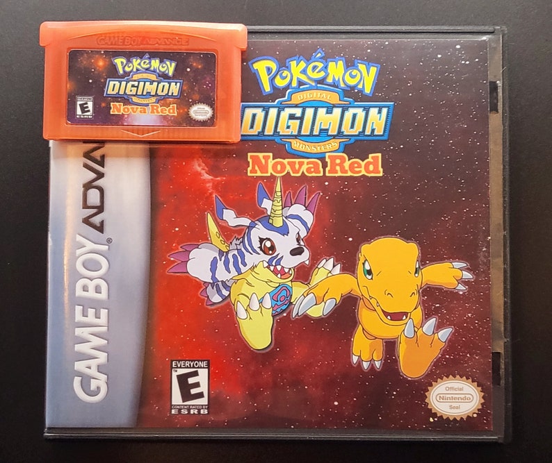 Pokemon digimon: Nova Red W/ Case ROM HACK - Etsy