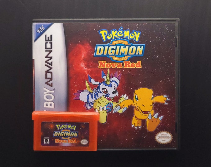 Pokemon digimon: Nova Red W/ Case ROM HACK - Etsy