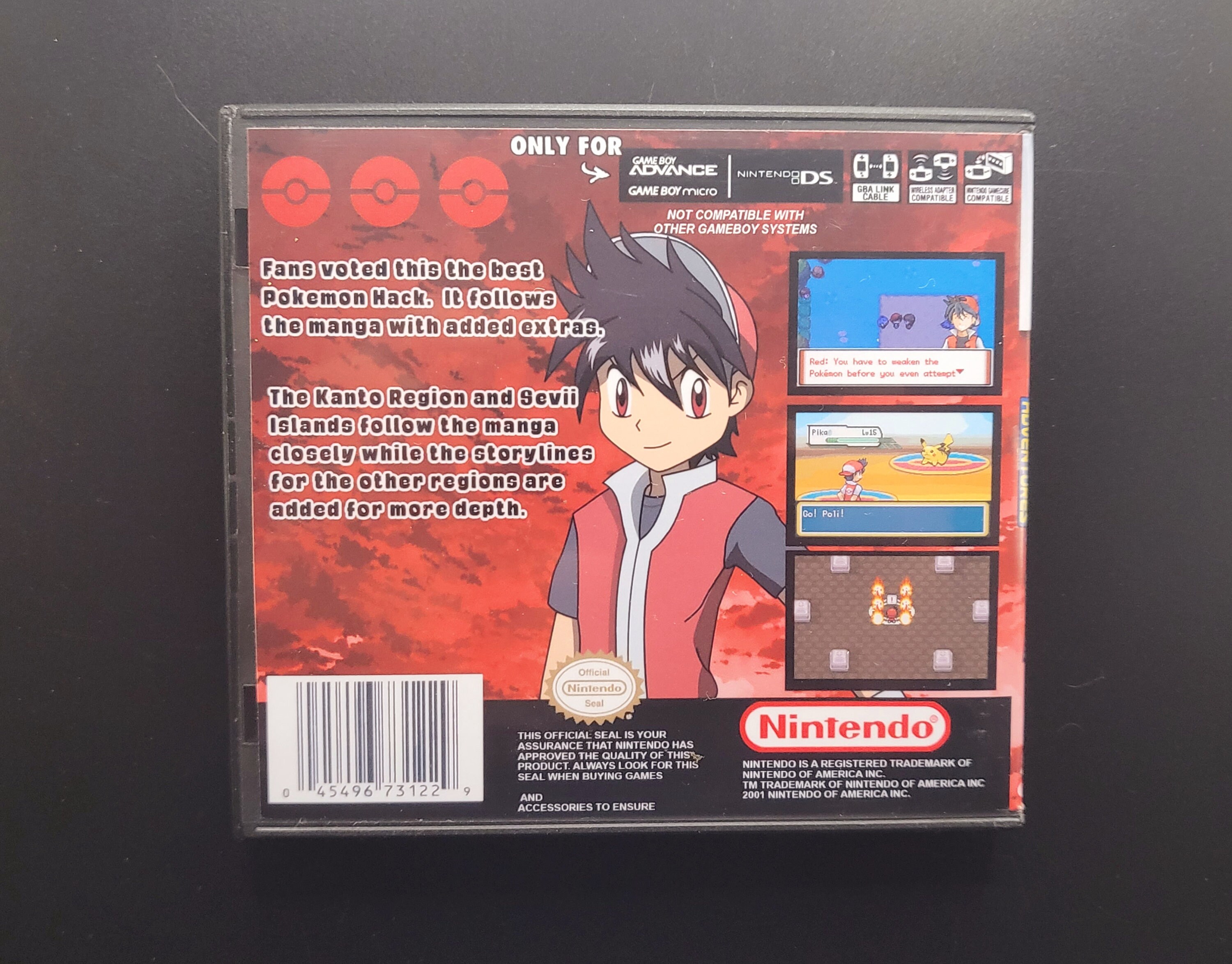 Pokemon adventures: Red Chapter W/ Case ROM HACK - Etsy Canada