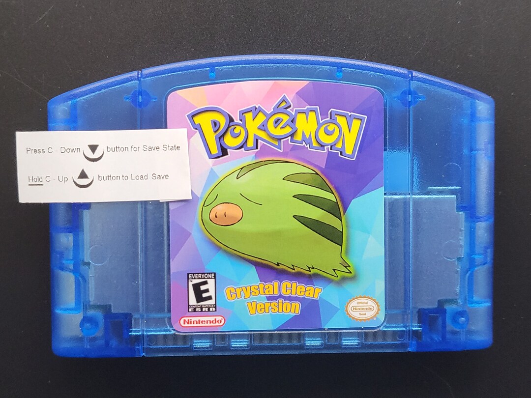 N64 Pokemon crystal Clear ROM HACK - Etsy
