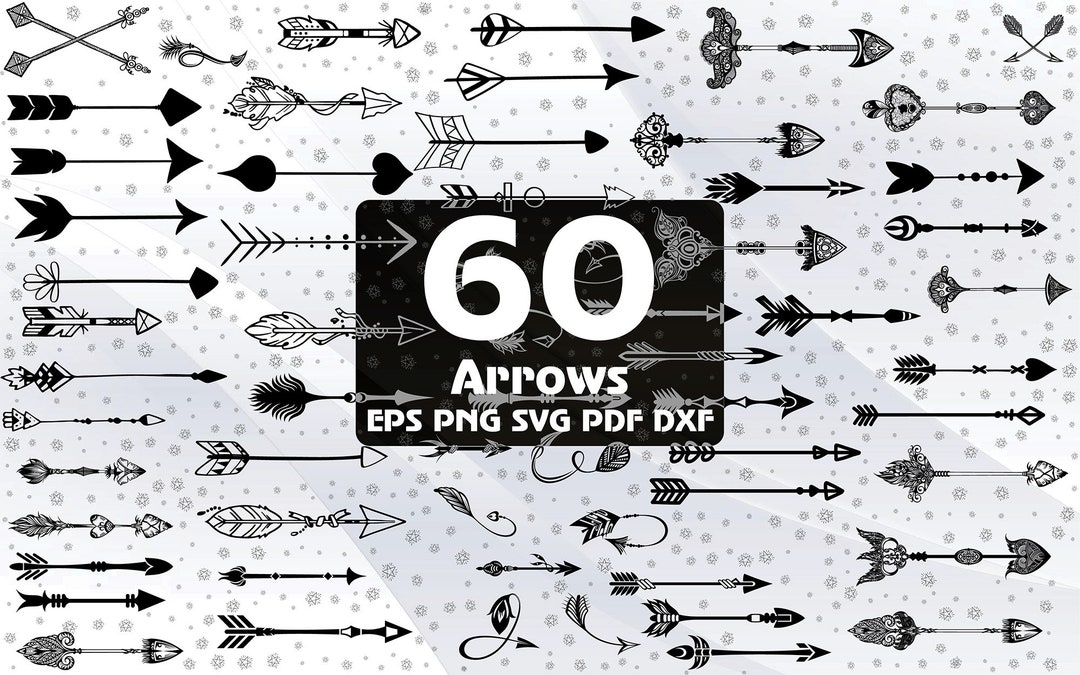 60 Arrows SVG, Arrows Vector, Arrows Clipart, Arrows PNG, Arrows DXF ...