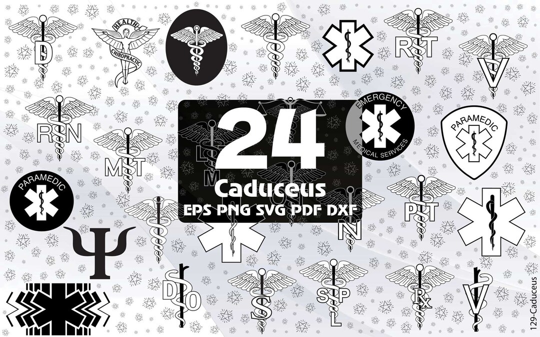 24 Medical Symbol, Medical Clipart, Doctor SVG, Caduceus Symbol ...