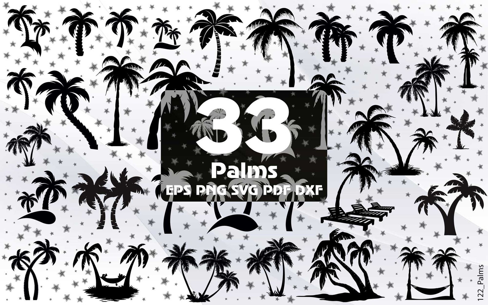 33 Palm Tree Print, Palm Tree SVG, Tropical Clipart, Tropical SVG, Palm ...