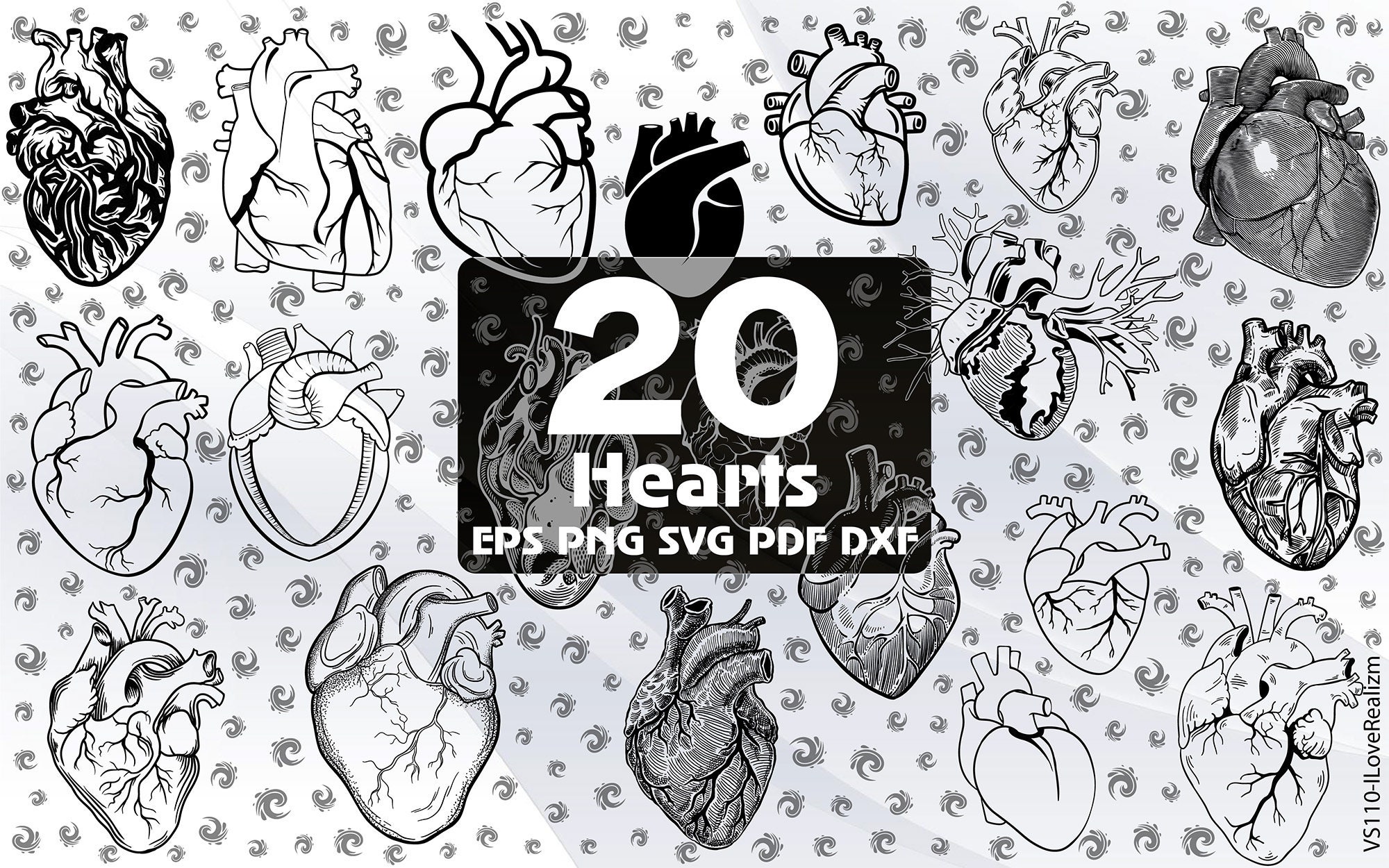 20 Realistic Heart SVG, Realistic Heart Cliparts, Realistic Heart PNG ...