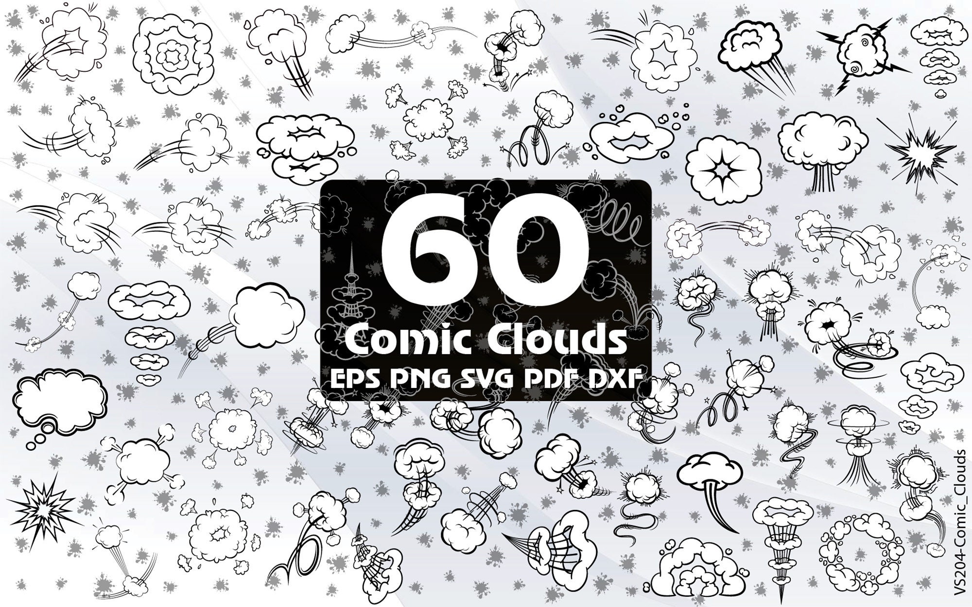 60 Comics Boom Vector Image, Comics Blast Bundle SVG Files, Comic ...