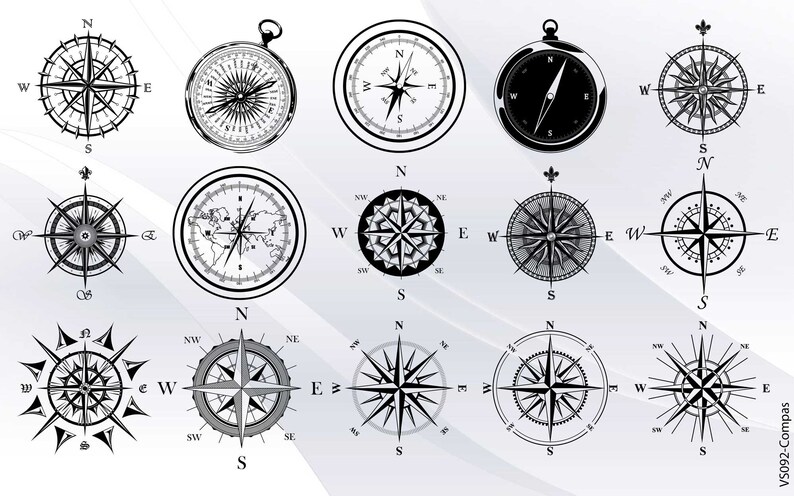 30 Compass SVG, Compass Rose, Compass Art, Compass Decor, Navy SVG ...