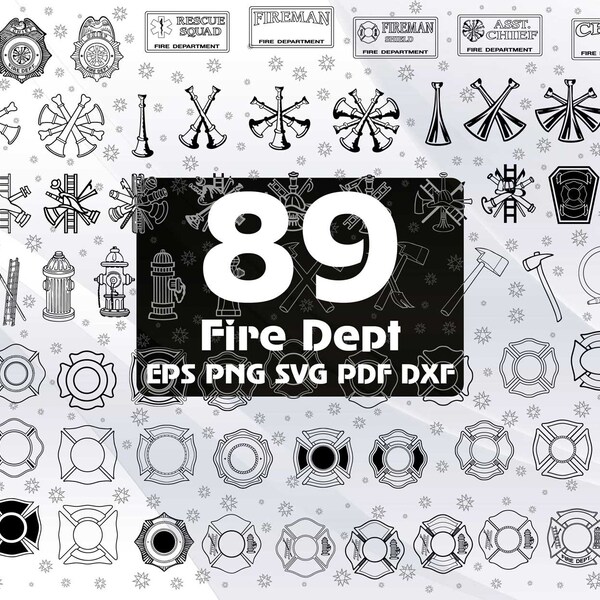 Firefighter Svg - Etsy