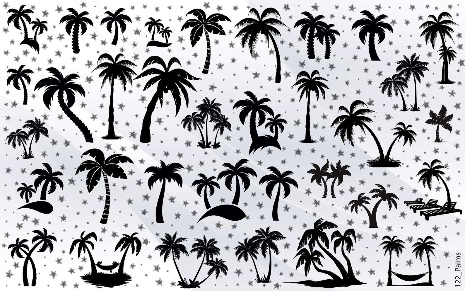 33 Palm Tree Print, Palm Tree SVG, Tropical Clipart, Tropical SVG, Palm ...