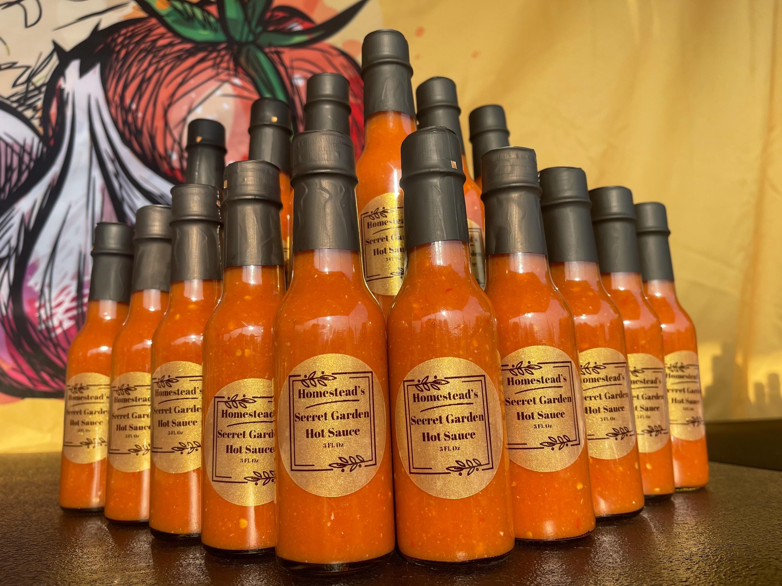 Homestead’s Hot Sauce, Secret Garden 6-pack, Gift Pack, Hot Sauce ...