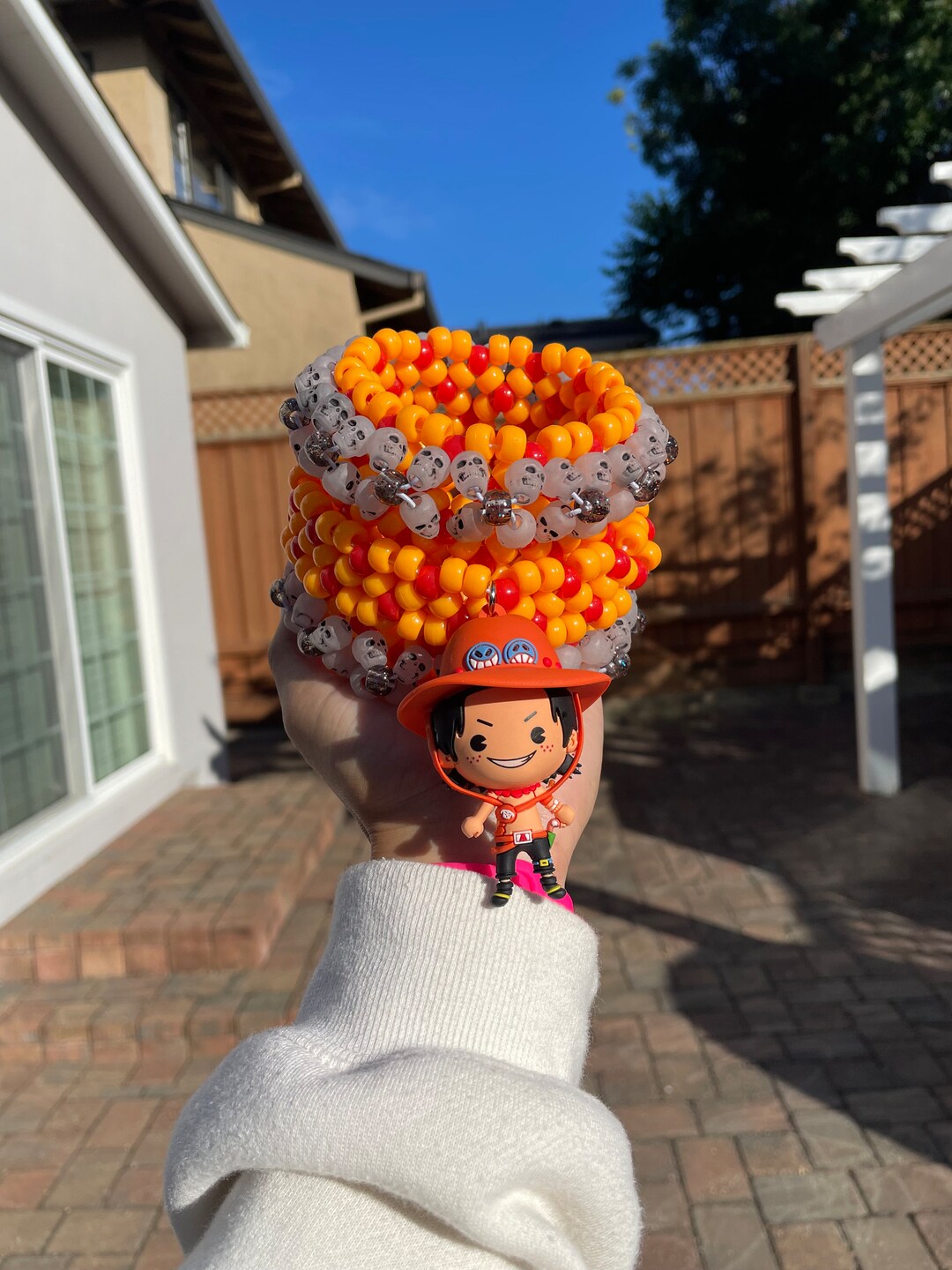 Fire Fist Ace Rotating Kandi Cuff - Etsy