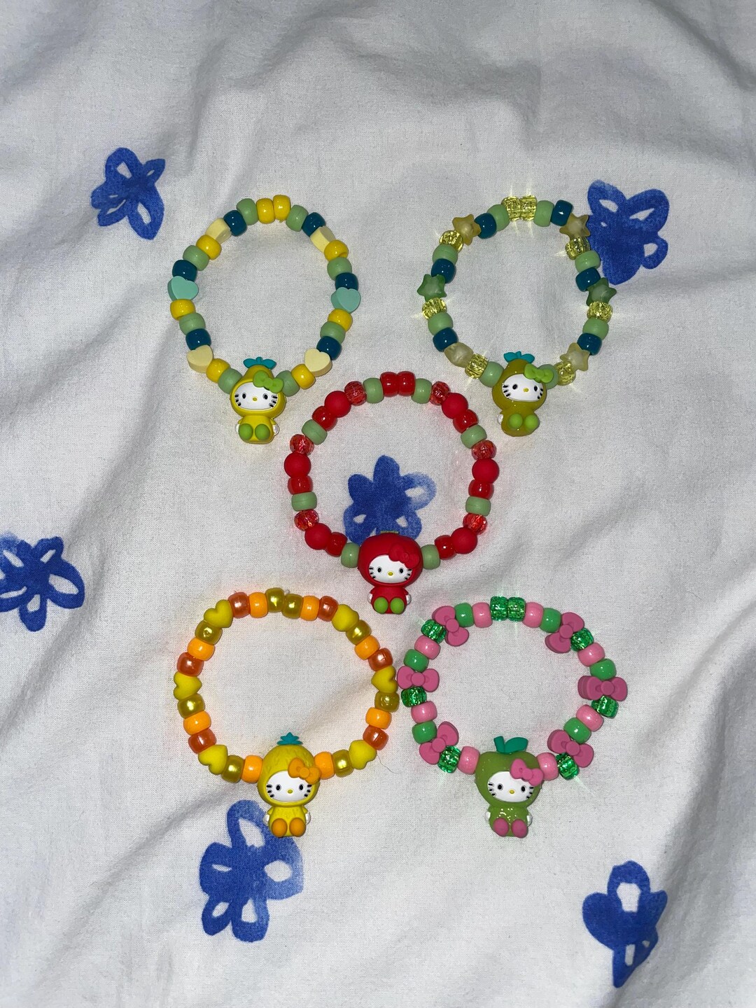 Hello Kitty Kandi Bracelets - Etsy