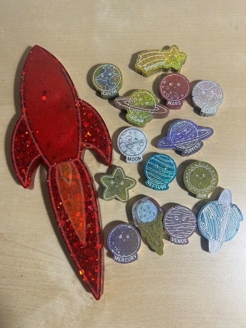 Space Rocket Magnetic Wand Set - Etsy