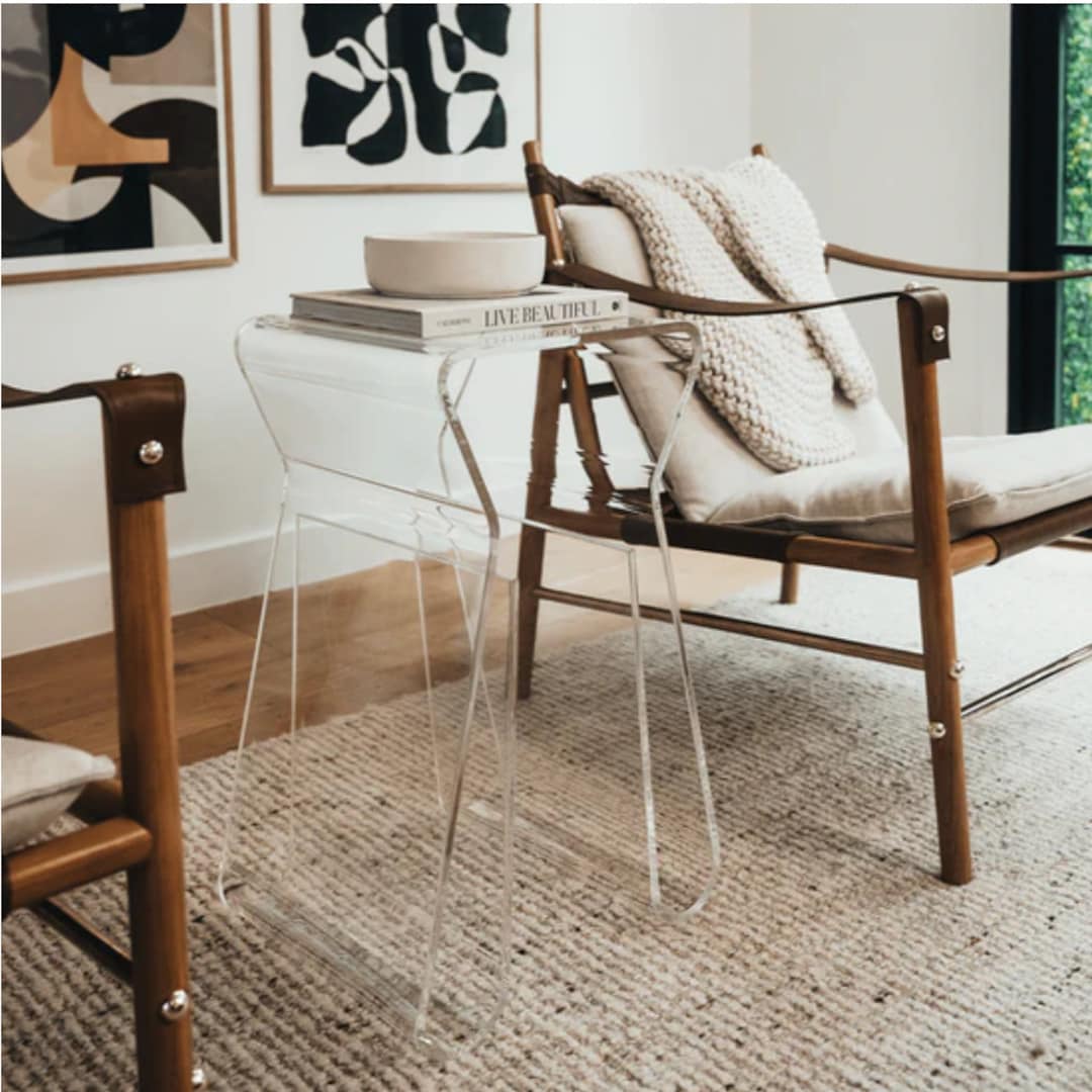 Funky End Table - Nursery Side Table - Maximalist Acrylic Table ...