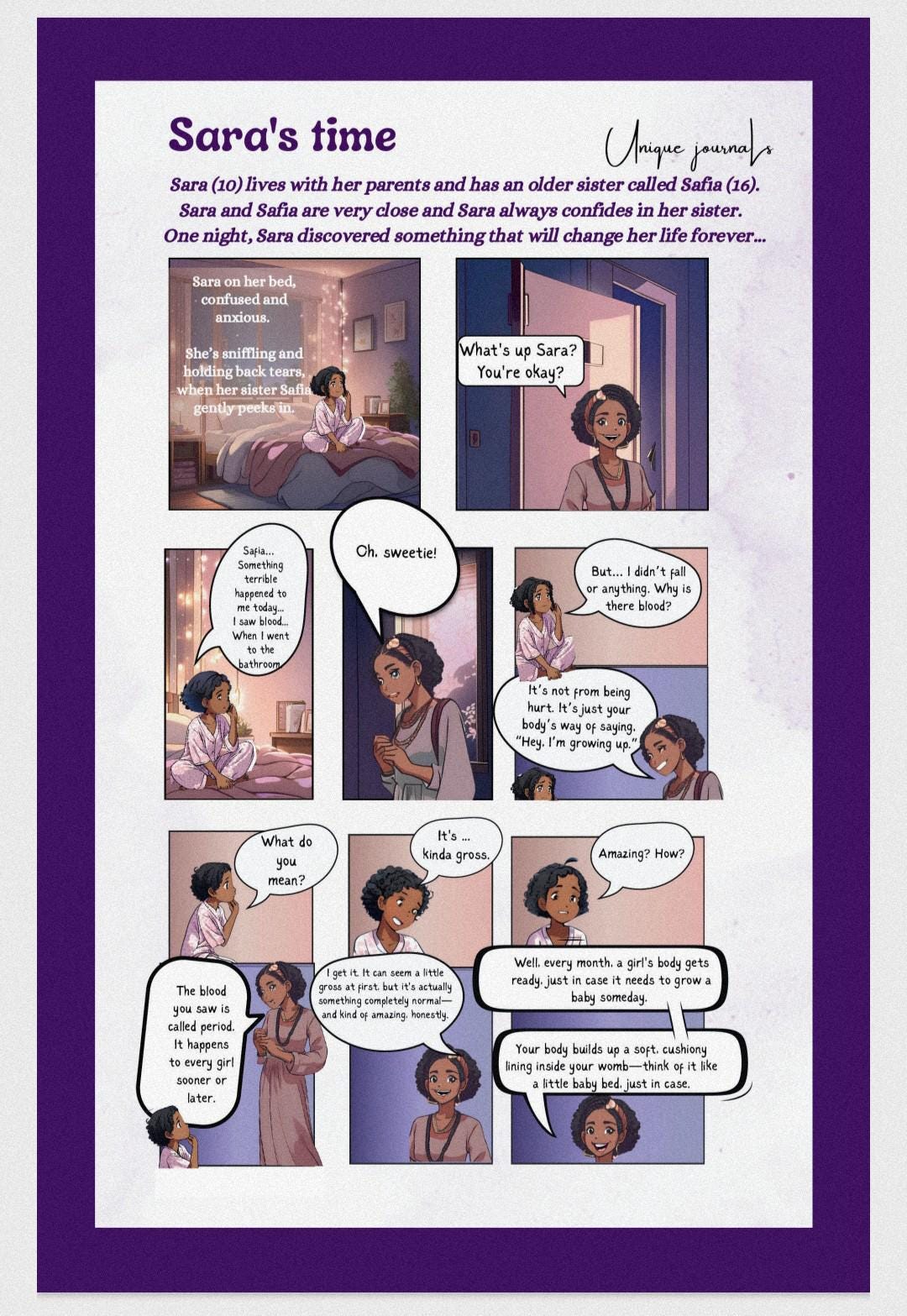 Periods and Cycle Syncing for Teens - Now With COMIC STRIP - Etsy