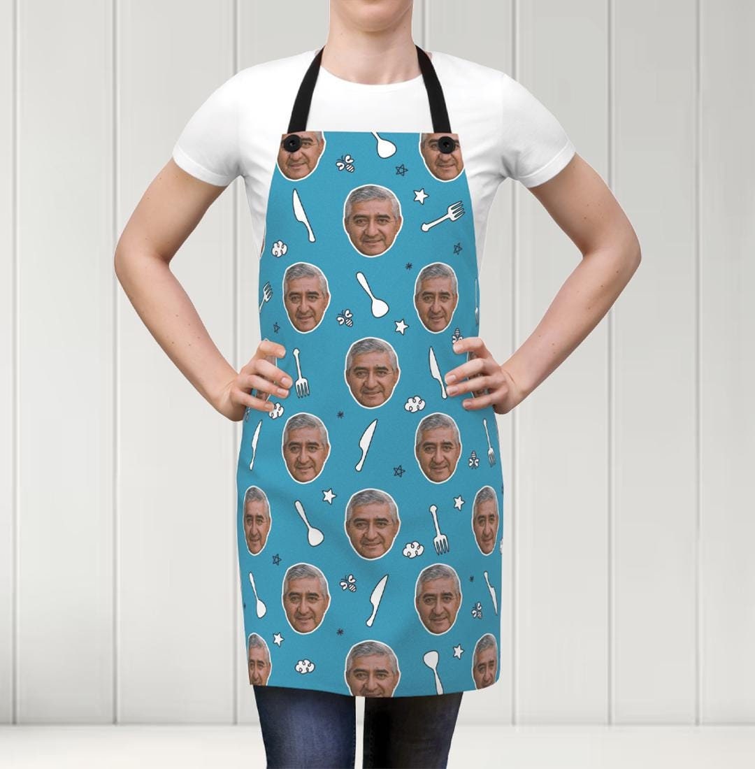 Personalized Face Mash Photo Apron Personalized Faces Apron Custom Face ...