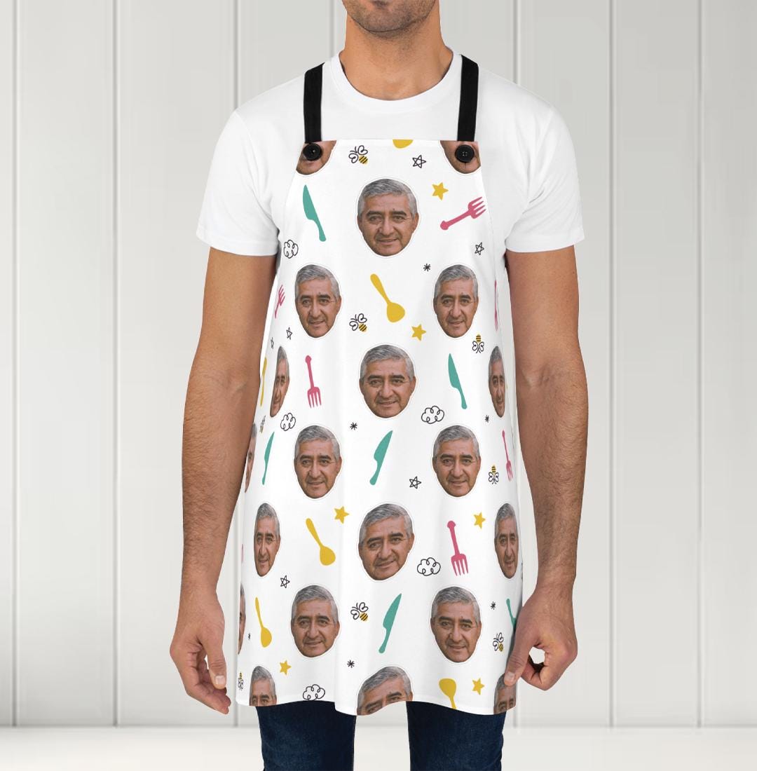 Personalized Faces Apron Custom Photo Apron for Women and Men Face ...