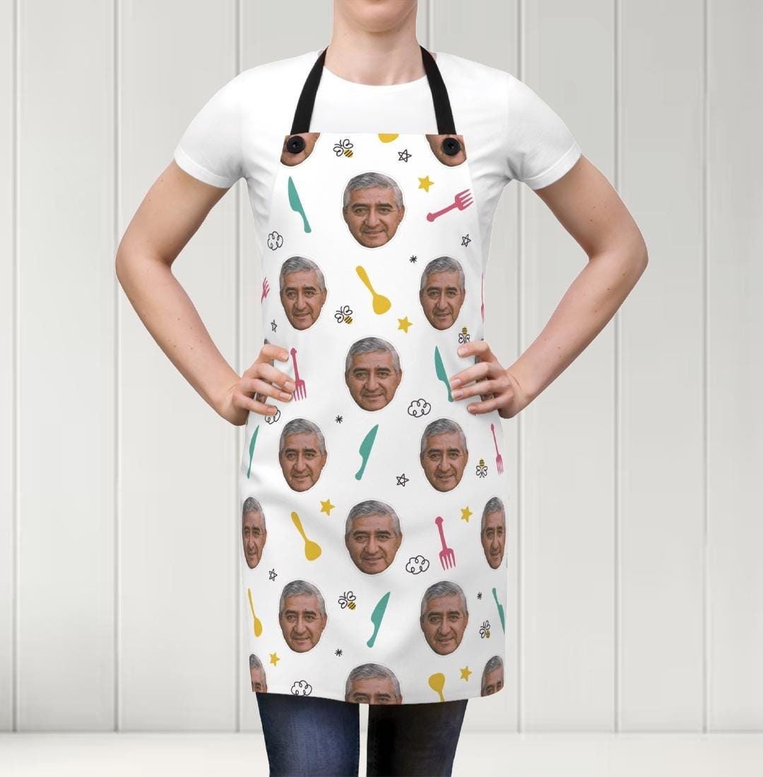 Personalized Faces Apron Custom Photo Apron for Women and Men Face ...