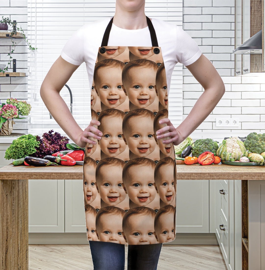 Personalized Faces Apron Custom Face Apron Photo Apron for Women and ...