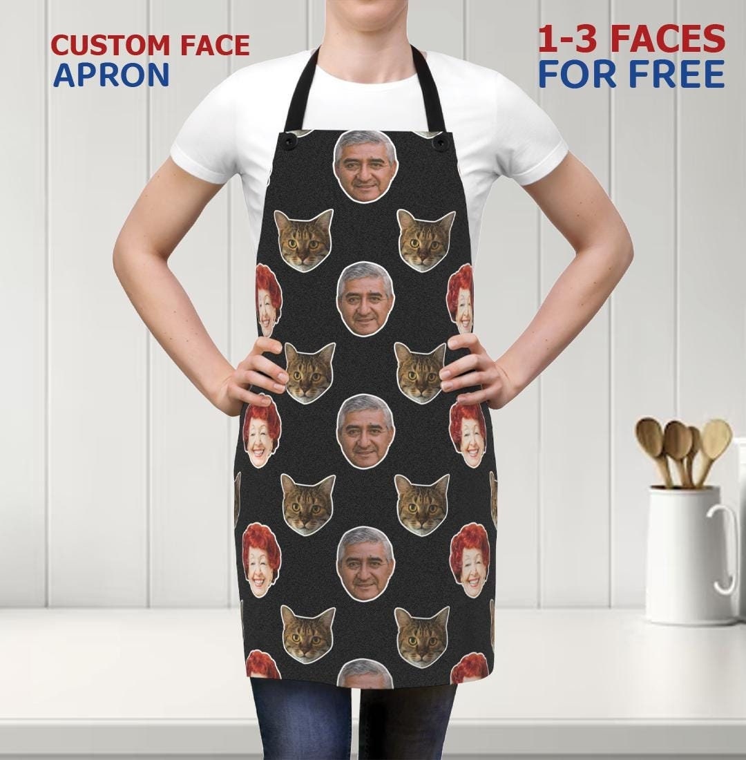 Personalized Faces Apron Custom Photo Apron for Women and Men Face ...