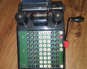 Vintage Hand Crank Adding Machine - Etsy