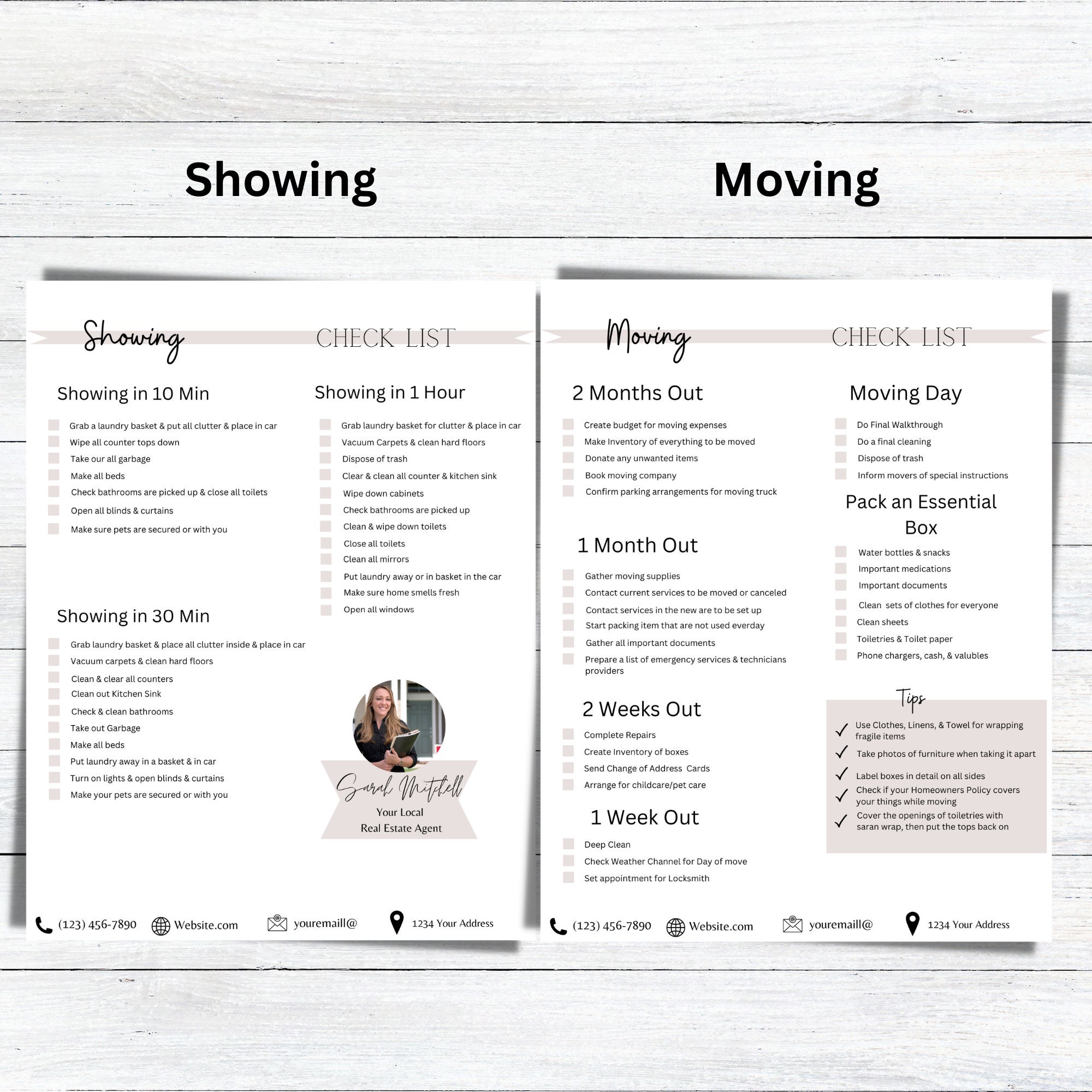 Real Estate Checklist Bundle, Home Seller Checklist, Realtor Marketing ...