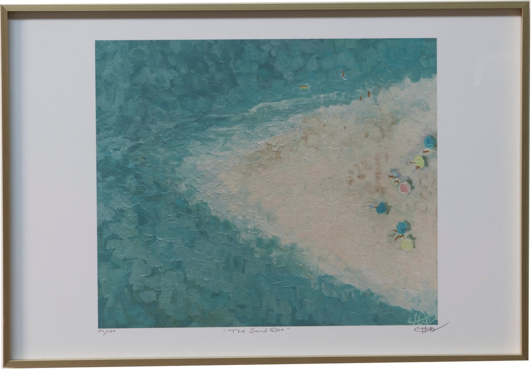The Sand Spit Art Print Based off of Original Art by Carol Hunter - Etsy