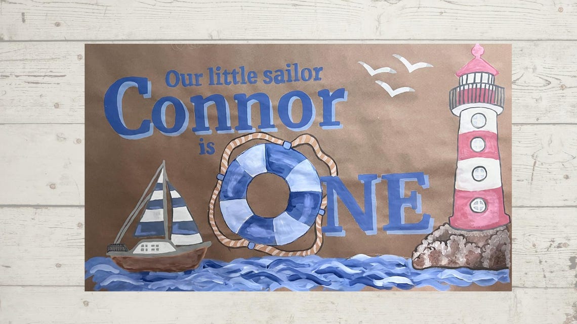 Hand Painted Custom Birthday/special Event Banners - Etsy