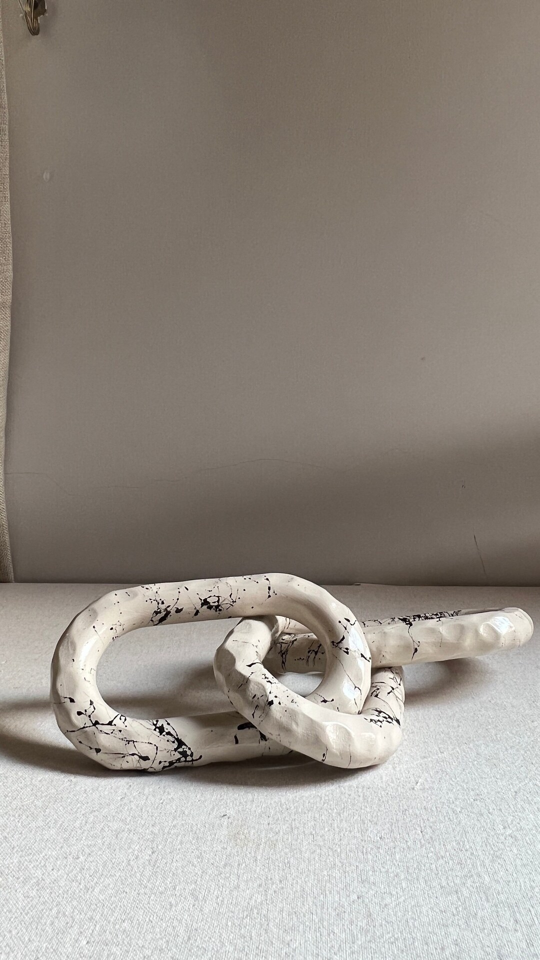 3 Link Decorative Wood Chain, Marble Effect Chain, Decorative Wood Link ...