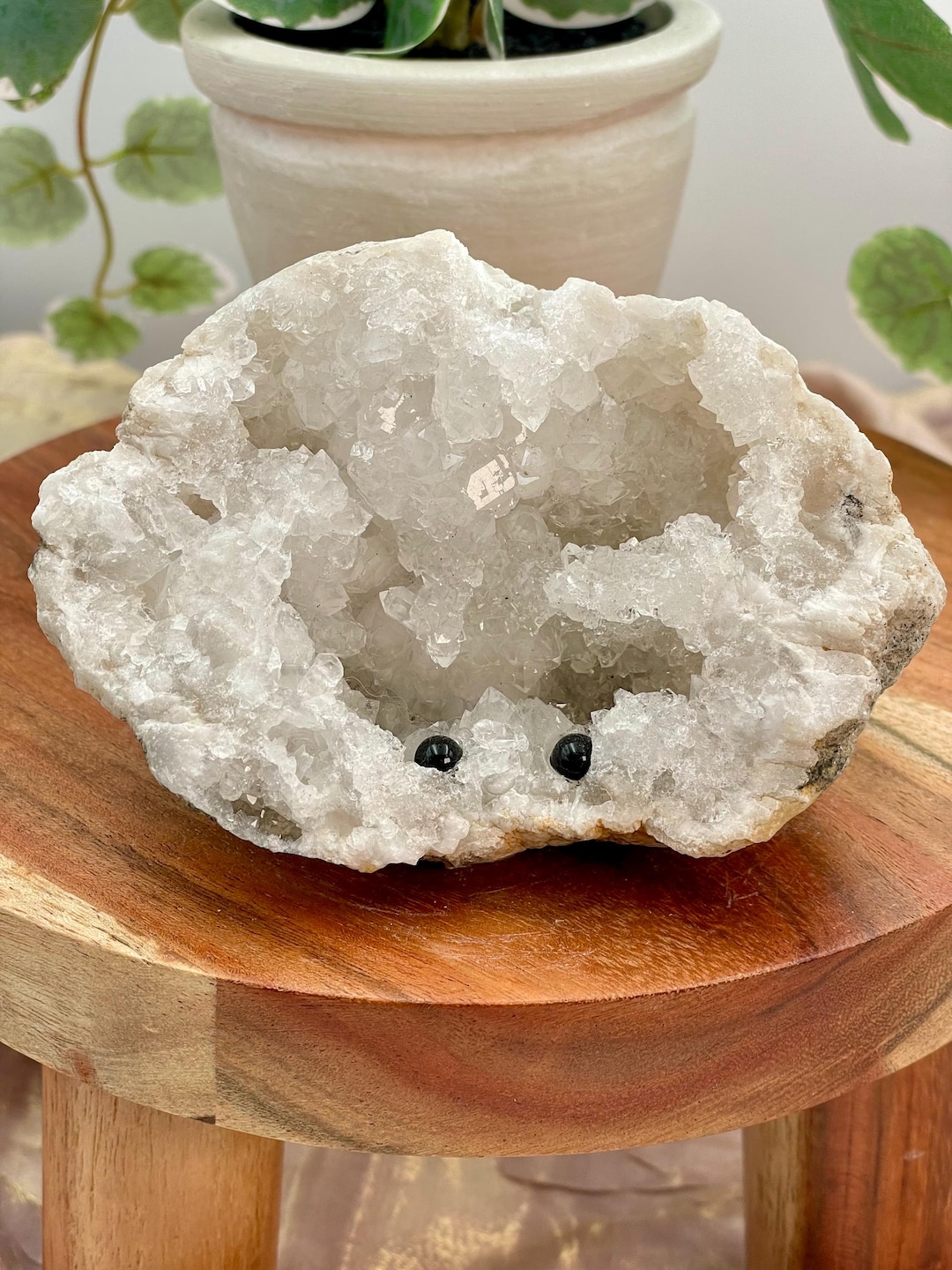 Cute Geode Hedgehog With Quartz, Crystal Buddy, Gift, Amethyst, Sparkly ...