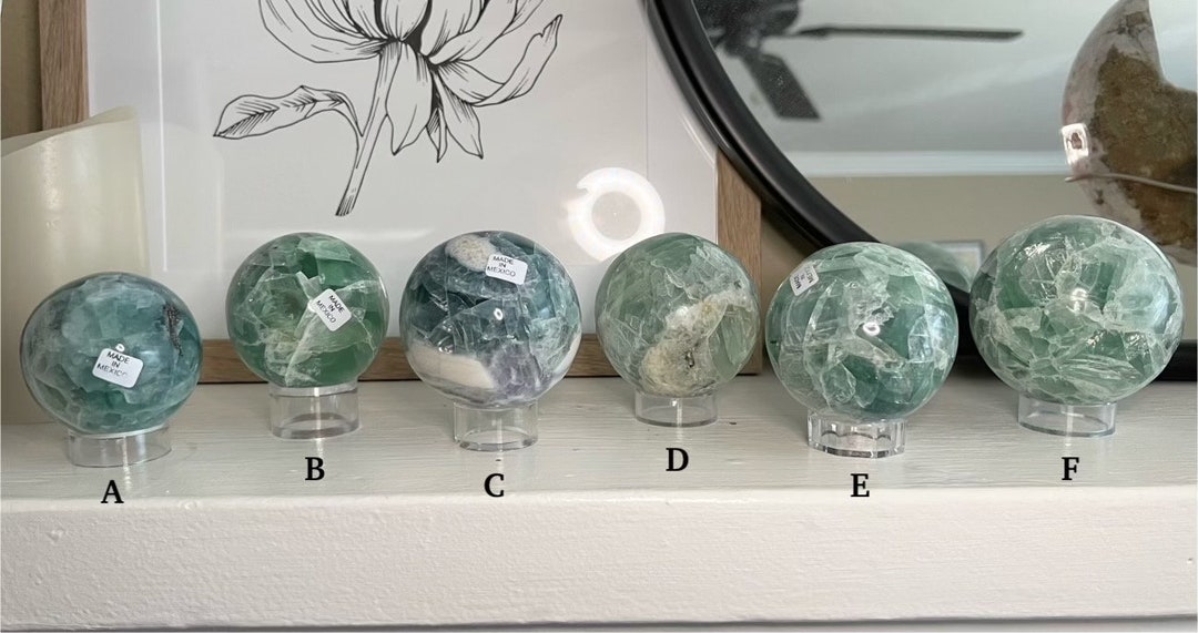 Icy Fluorite Spheres With Rainbows From Mexico You Choose, Fluorite ...