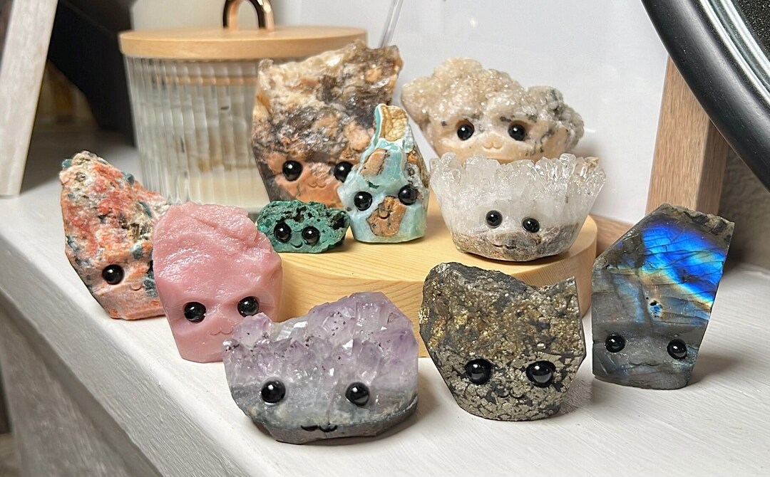 Mystery Crystal Hedgehog, Crystal Buddy, Pet Rock, Amethyst, Quartz ...