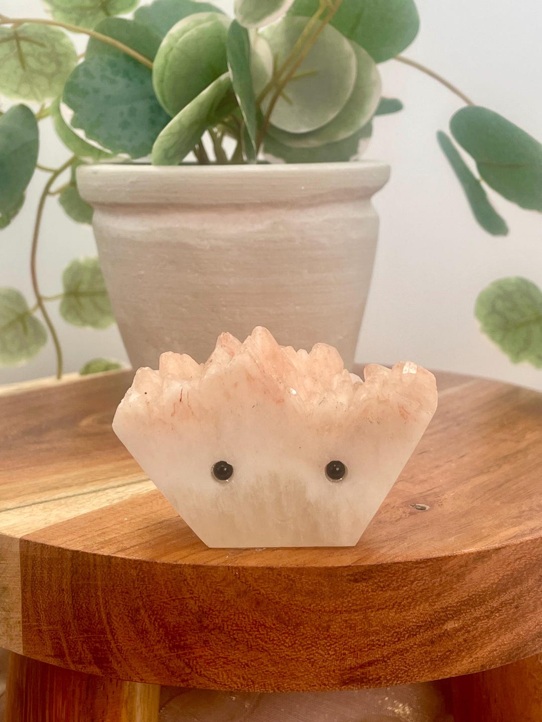Orange Calcite "wolf-teeth" Hedgie, Crystal Hedgehog, Crystal Buddy ...