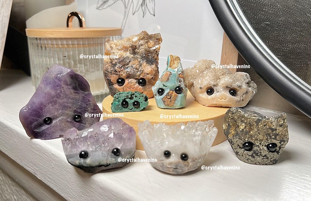 Crystal Hedgehogs, Mystery Crystal Buddy, Pet Rock, Amethyst, Quartz ...