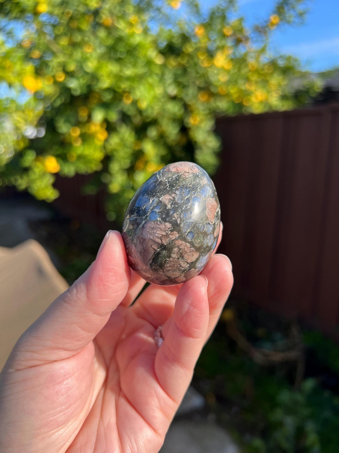 Que Sera Stone Crystal Egg, Galaxy Rhyolite Crystal, Que Sera Stone ...