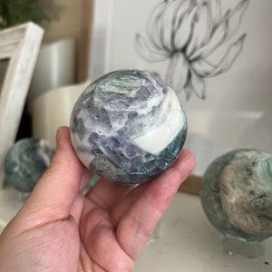 Icy Fluorite Spheres With Rainbows From Mexico - You Choose, Fluorite ...