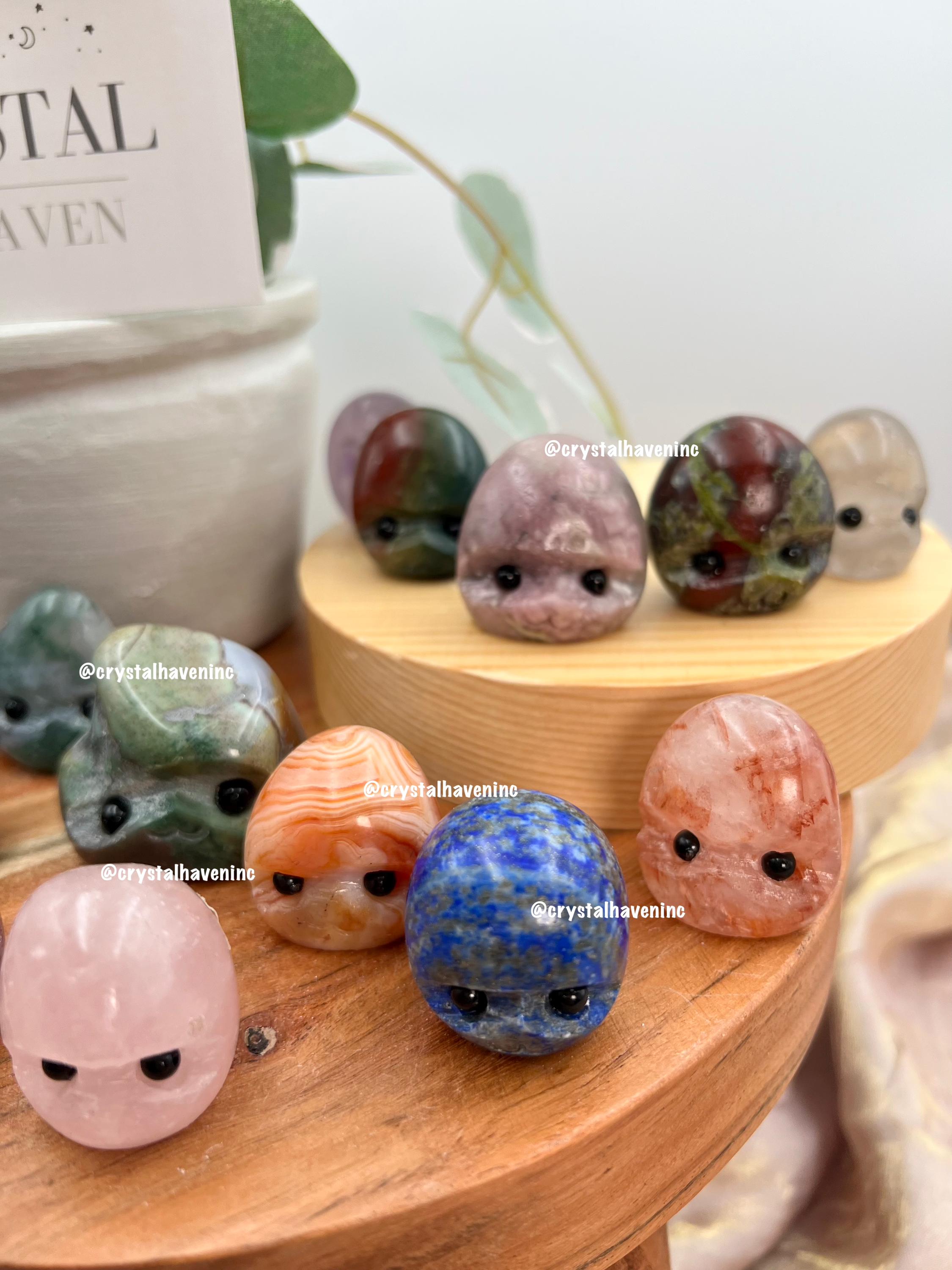 Tumbled Crystal Hedgehogs, Crystal Buddy, Pet Rock, Agate, Amethyst ...