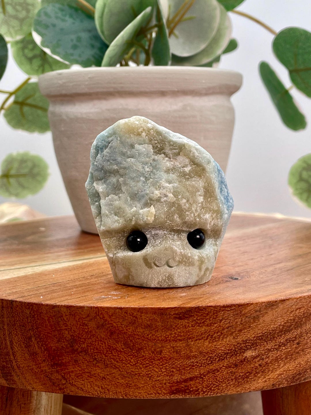 Blue Velvet Hedgie, Blue Velvet Stone, Crystal Buddy, Pet Rock ...