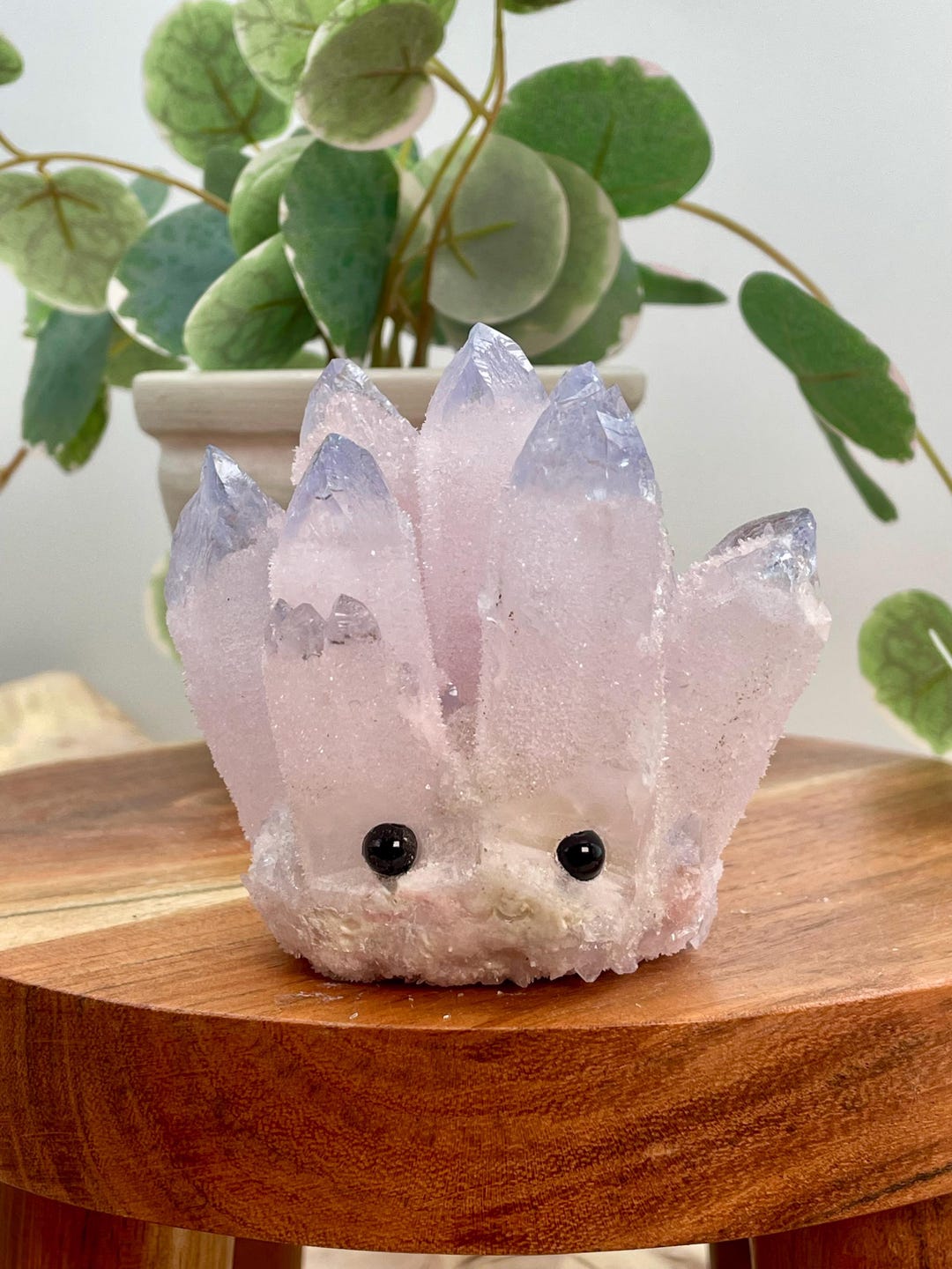 Pink Ghost Phantom Quartz Hedgie, Crystal Hedgehog, Crystal Buddy, Pet ...