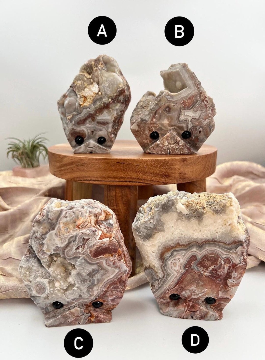 Large Mexican Agate Hedgehog You Choose, Crystal Buddy, Pet Rock ...