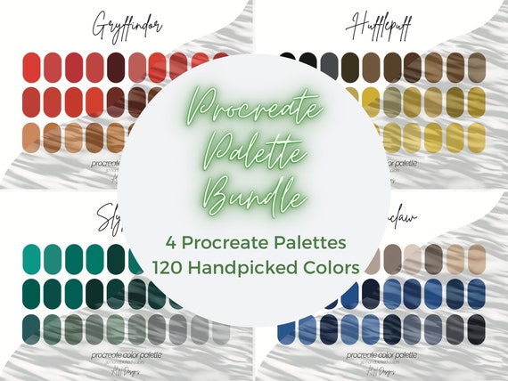 Hogwarts Houses Palette BUNDLE Color Swatches Ipad - Etsy