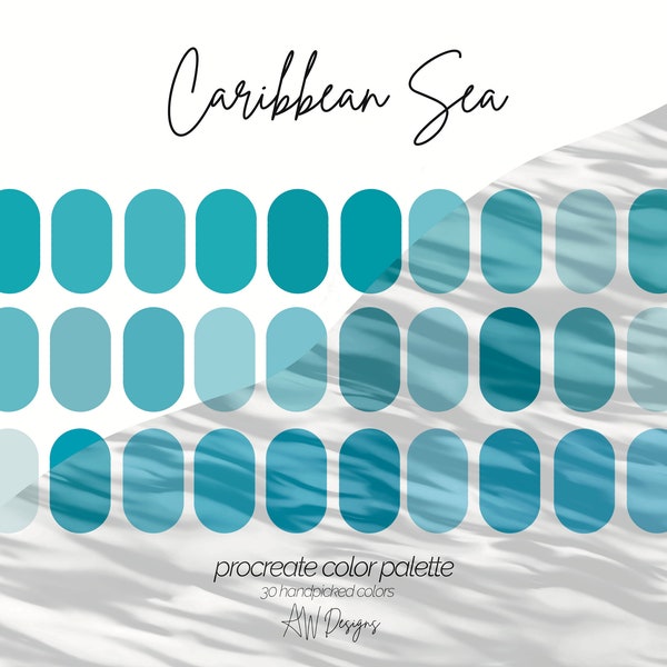 Caribbean Color Palette - Etsy
