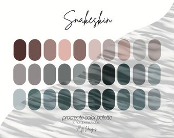 Beach Day Procreate Color Palette Color Swatches iPad Lettering ...