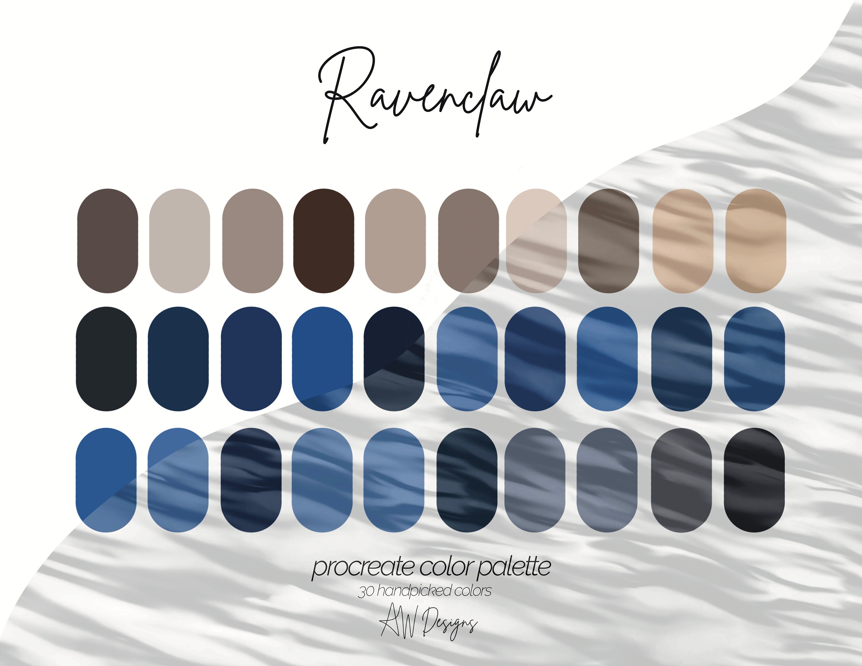 Ravenclaw Palette Color Swatches iPad Lettering Illustration Tool ...